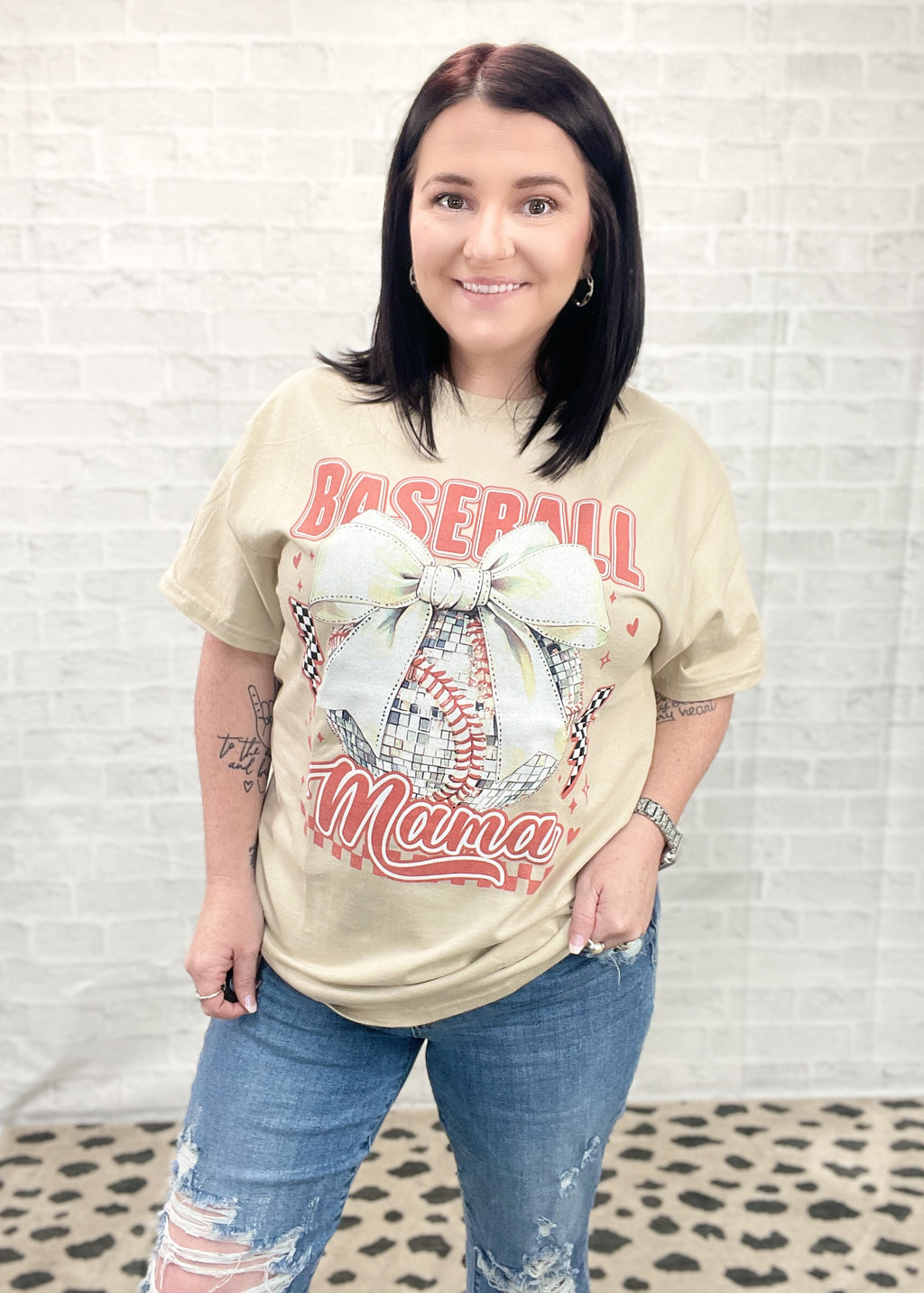 Disco Baseball Mama Graphic T-Shirt ALL SALES FINAL – Ellis Mercantile ...